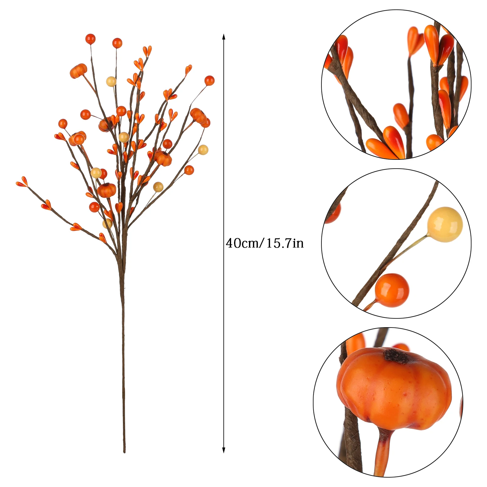 Artificial-Fall-Berry-Pumpkin-Branch-Floral-Plant-Picks-Thanksgiving ...