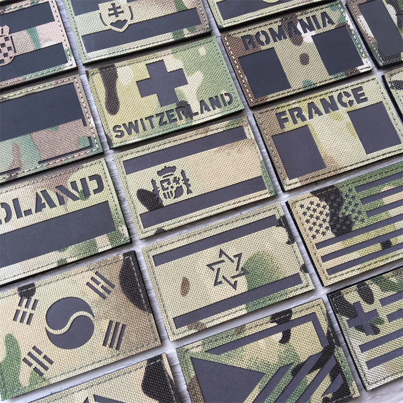3D-Multicam-National-Flags-Patches-IR-Reflective-Patches-on-Clothes ...