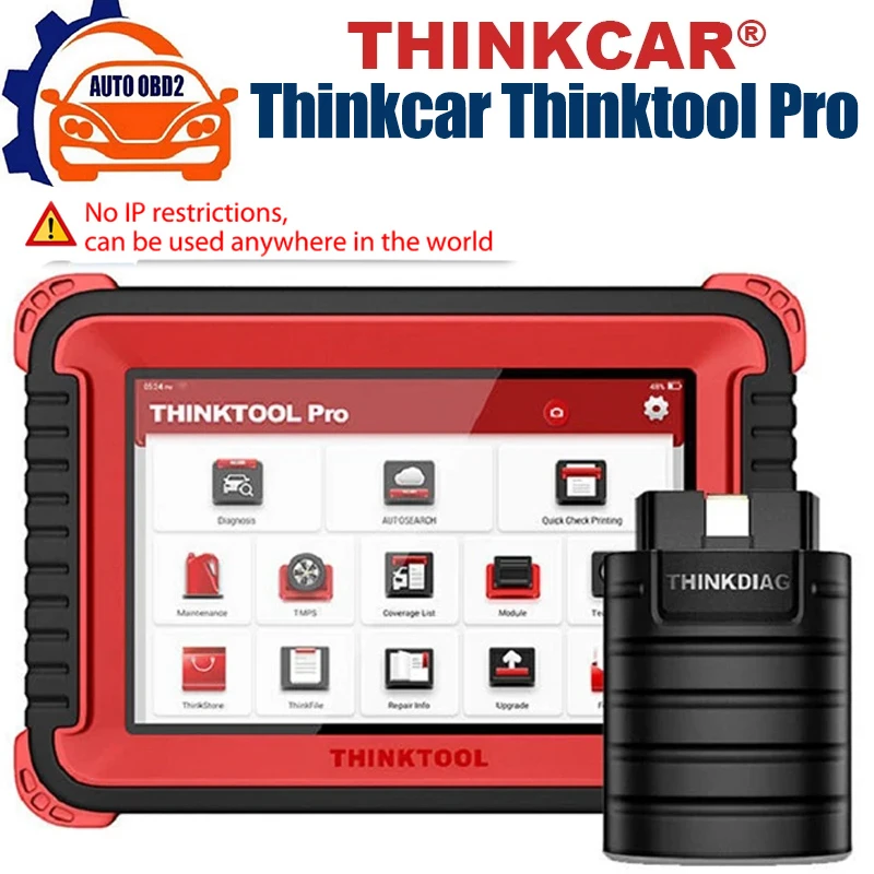 Thinkcar thinktool pro bi-direcional ecu codificação obd2 ferramenta de ...