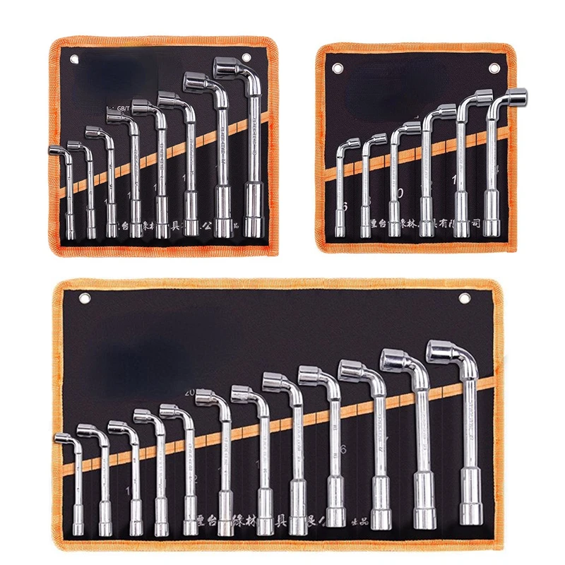 L-Tipo-Pipe-Socket-Wrench-Set-a-o-de-alto-carbono-perfura-o-Outer ...
