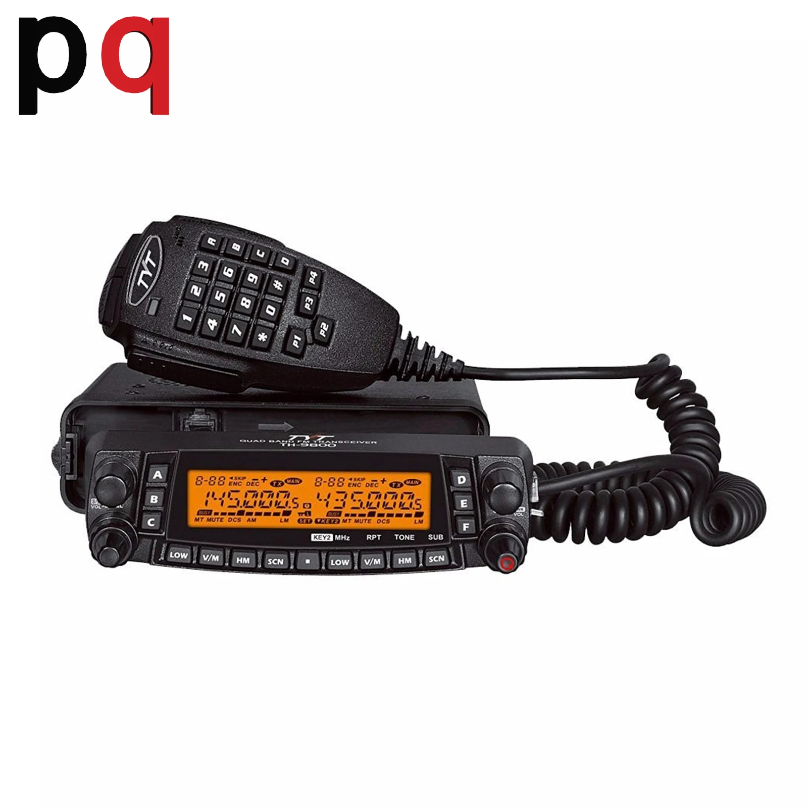 TYT-TH-9800-Plus-Walkie-Talkie-50W-Car-Mobile-Radio-Station-Quad-Band ...