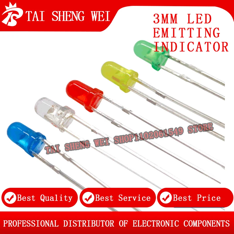 100pcs-3MM-LED-RED-GREEN-BLUE-WHITE-YELLOW-INDICATOR-SAMPLE-BATCH-IN ...