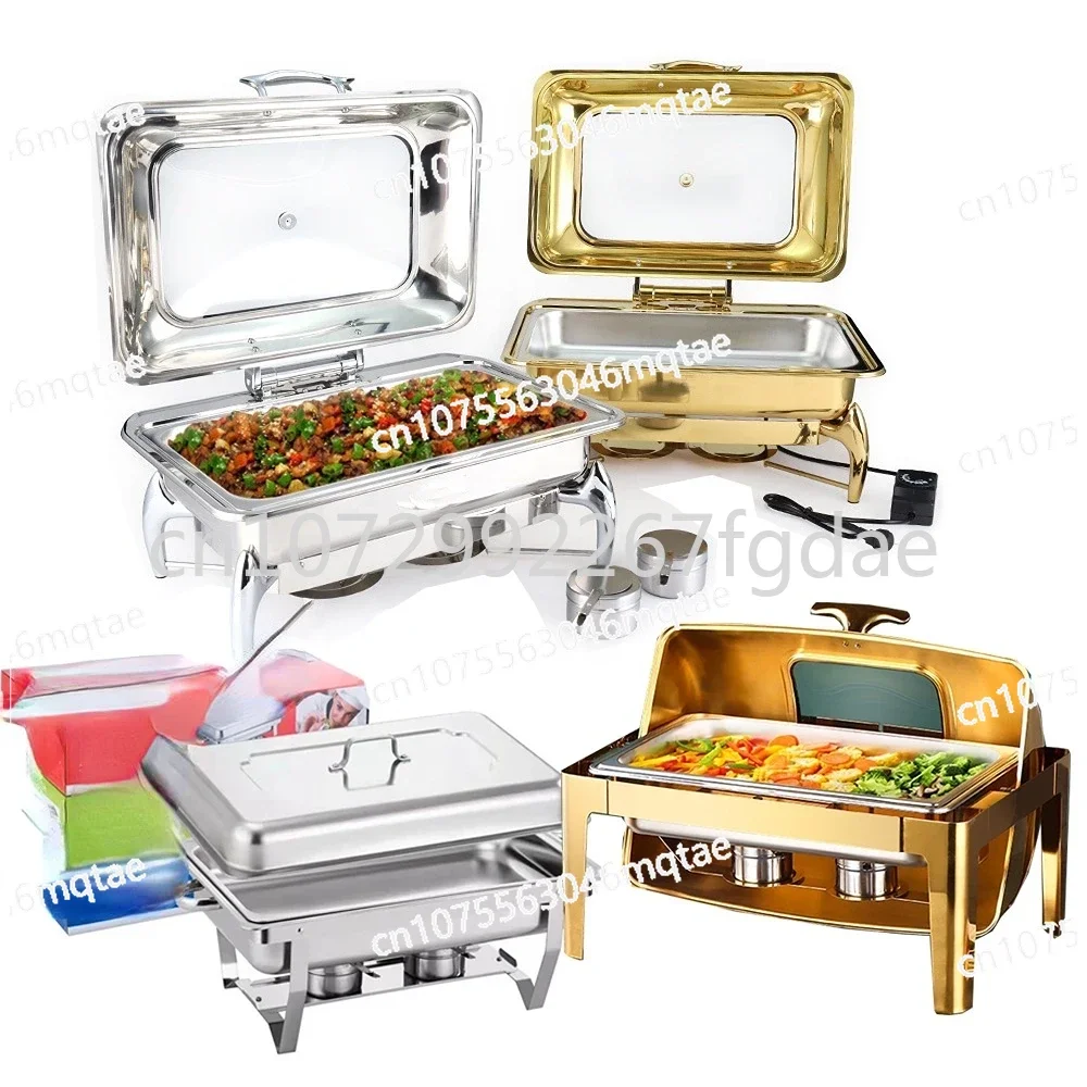 Commercial-Catering-Kitchenware-Set-Candle-Electric-Hot-Pot-Plate-Food ...