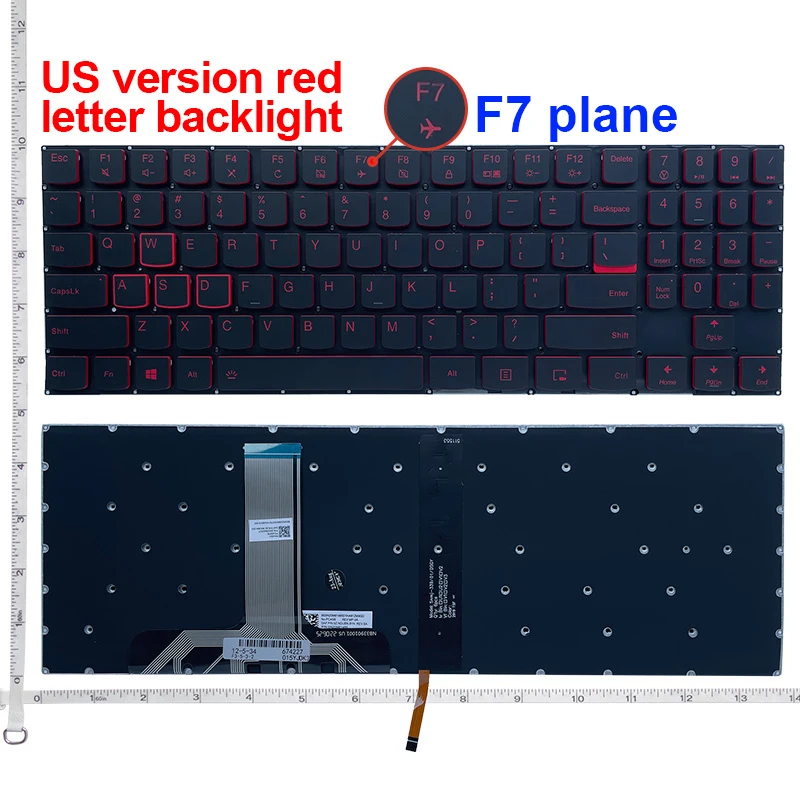 US Backlit Keyboard for Lenovo Legion Y520 Y520-15IKB Y720 Y720-15IKB ...