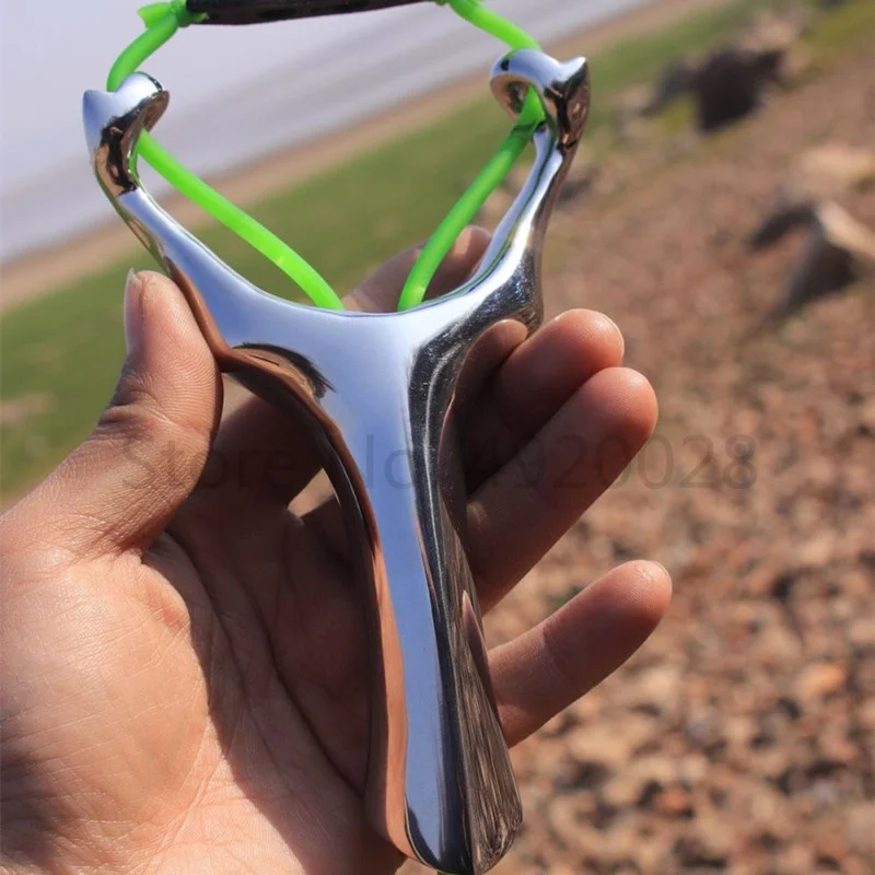 High Precision Slingshot Professional Stainless Steel Bow With Rubber ...