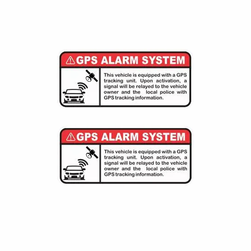 GPS Alarm System Warning Sticker Set Car Decal - AliExpress 34