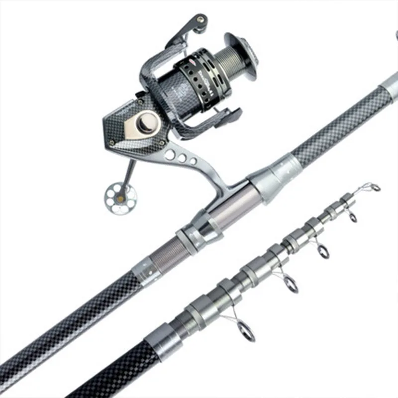 Portable Telescopic Rotary Fishing 2.1M, 2.4M, 2.7M, 3.0M Fishing Rod ...