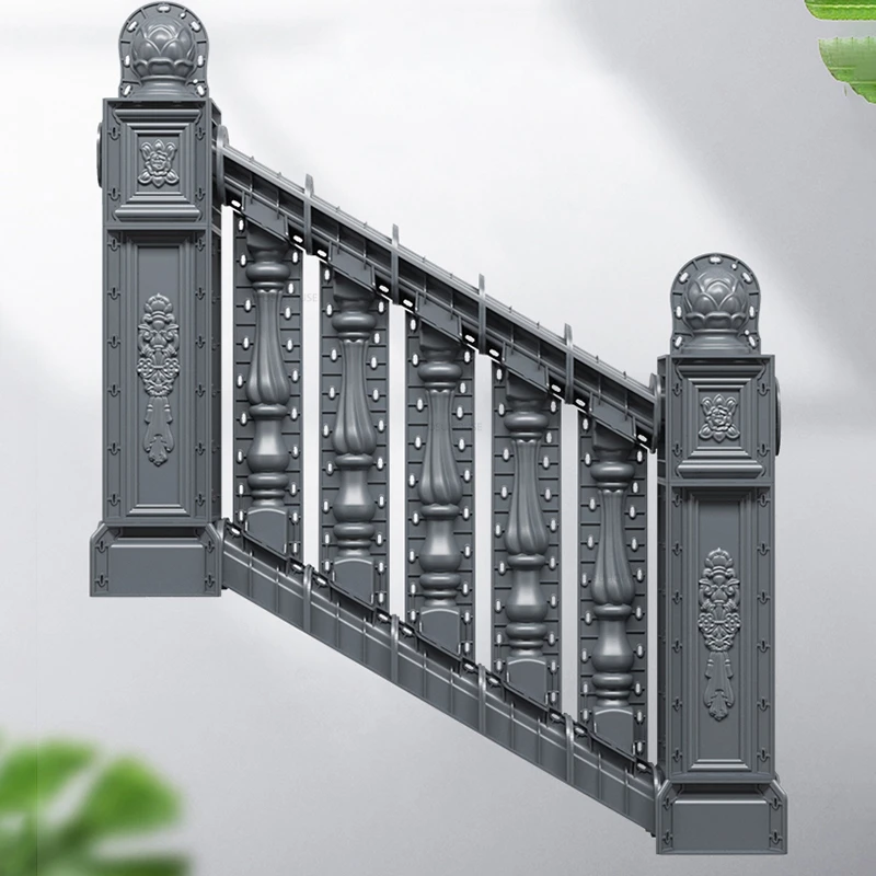 Outdoor-Roman-Column-Molds-Cast-in-place-Cement-Stair-Handrail-Mold ...