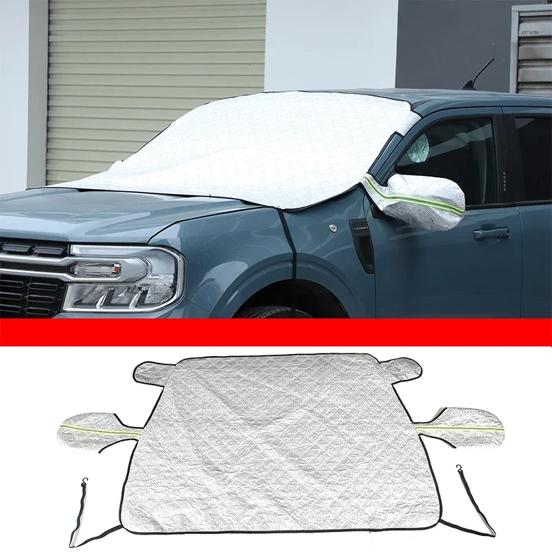 For-Ford-Maverick-2022-2023-Car-Front-Windshield-Sunshades-with-Ear ...