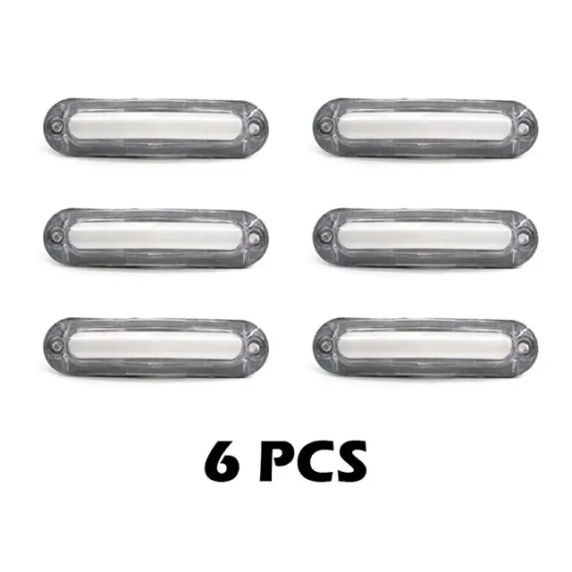 6x/10x 12V 24V 6 LED Side Marker Lights Car External Lamp Indicator ...