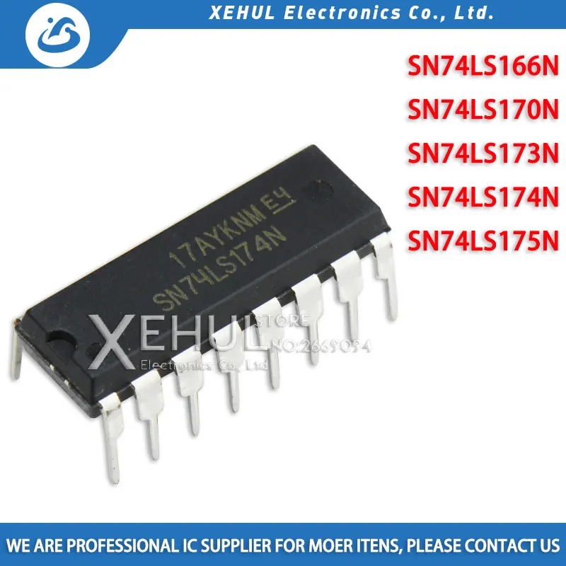 10PCS-SN74LS166N-SN74LS170N-74LS170-SN74LS173N-74LS173-SN74LS174N-74LS174-SN74LS175N-74LS175 ...
