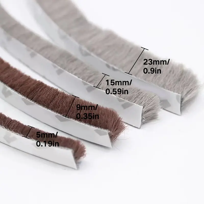 1 meters Self-adhesive Sealing Wind-proof Brush Strip For Home Door ...
