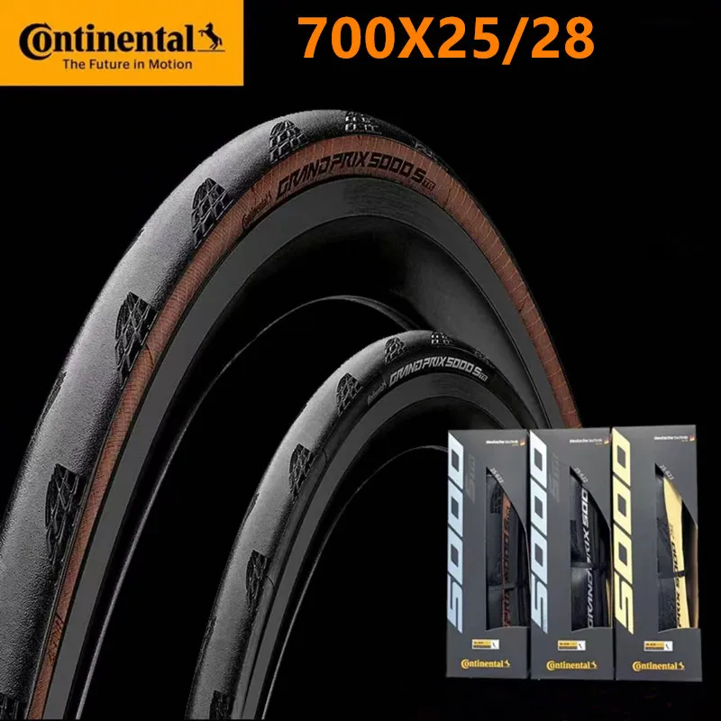 Continental-Grand-Prix-5000-Road-Bike-Clincher-Tyres-700x25C-28C-Black ...