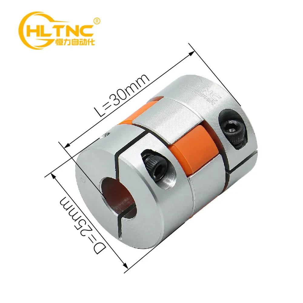 LF Two Jaw D25L30 Coupler Aluminium Plum Flexible Shaft Coupling ...