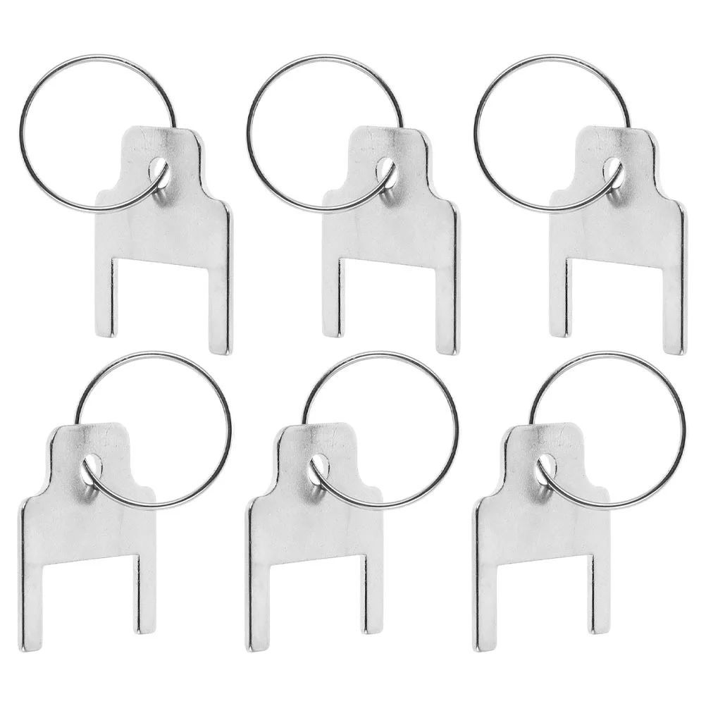 6Pcs Paper Towel Keys Stainless Steel with Key Rings Compact Design for ...