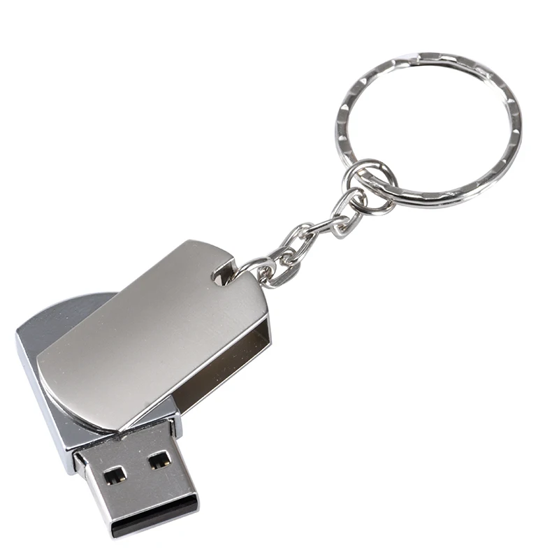 Silver-Mini-Metal-USB-Flash-Drive-Rotatable-Memory-Stick-Free-Key-Chain ...