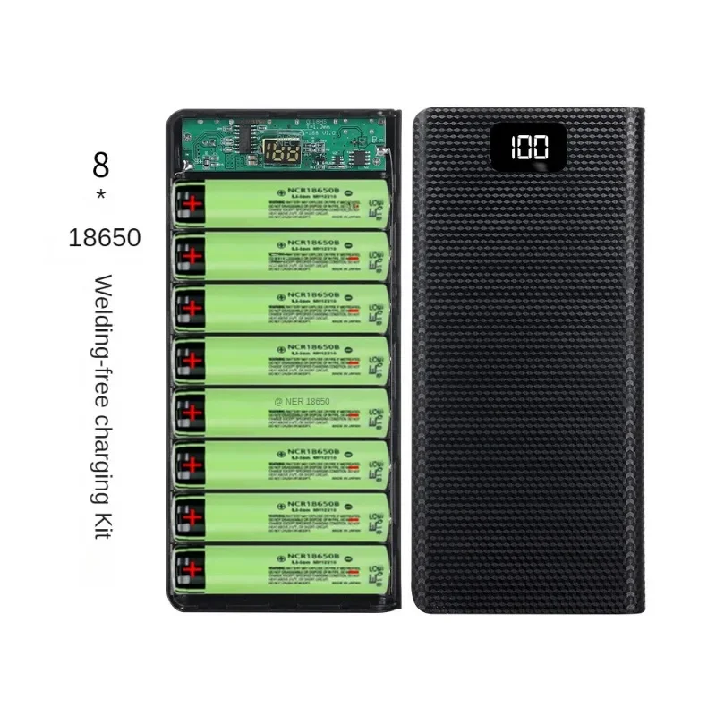 8-18650-Battery-Charger-Cover-Power-Bank-Case-Cute-DIY-Box-Dual-USB ...