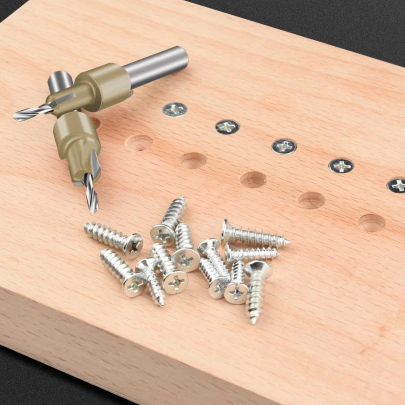 Counter-Sink-Drill-Bit-Set-for-Wood-Shank-HSS-Wooden-Screw-Countersink ...