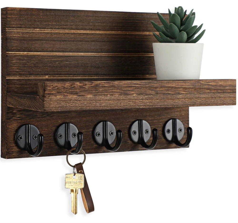 Decorative-Farmhouse-Key-Holder-for-Wall-Modern-Key-Racks-for-Wall ...