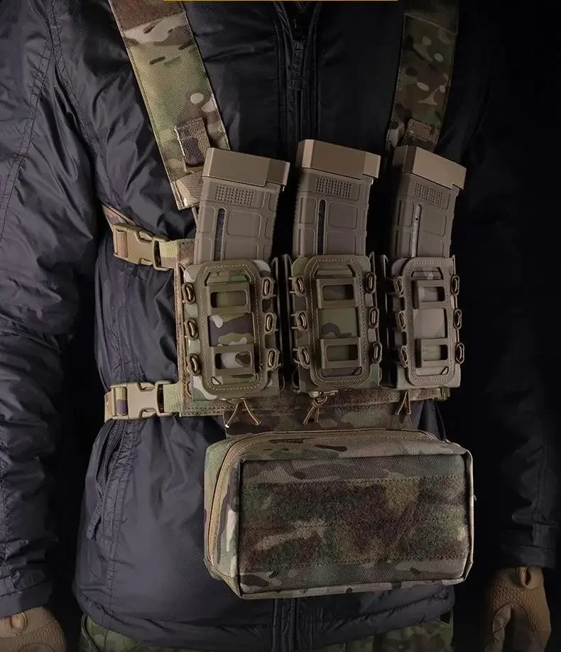Tactical-Chest-Rig-with-AR-5-56-AK-M4-7-62-Triple-Mag-Pouch-Holder ...