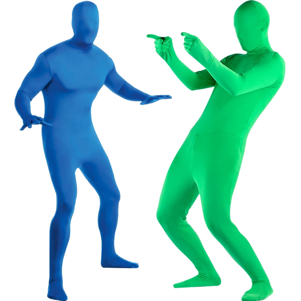 Green Screen Suit Chroma Key Cosplay Costumes For Tiktok Backdrop Video ...