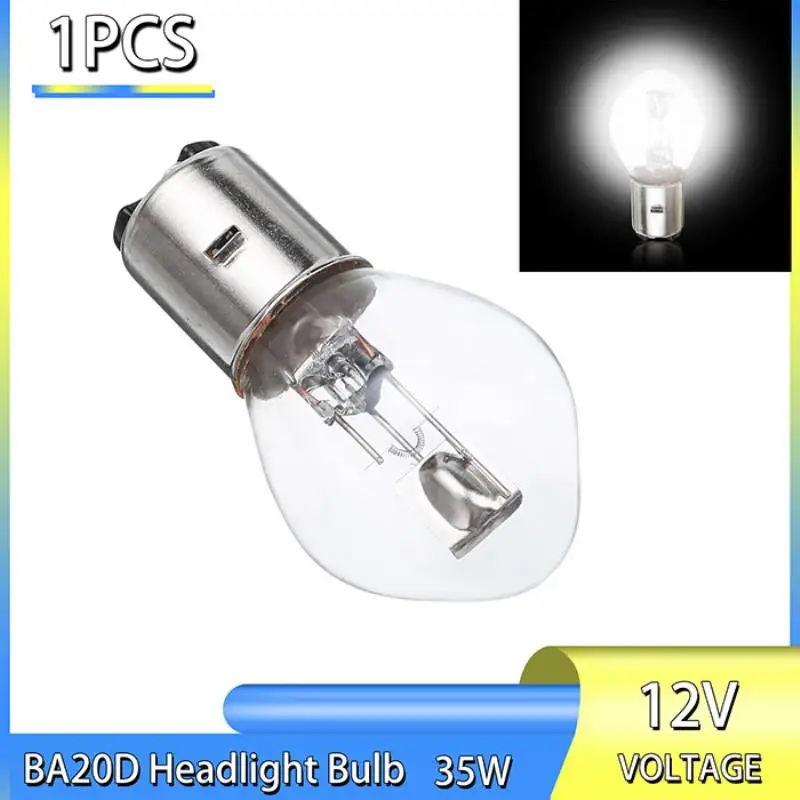 1pc B35 BA20D Motorcycle Headlight Bulb 12V 35W Lamp Bulb 6.5 x 3.5cm ...