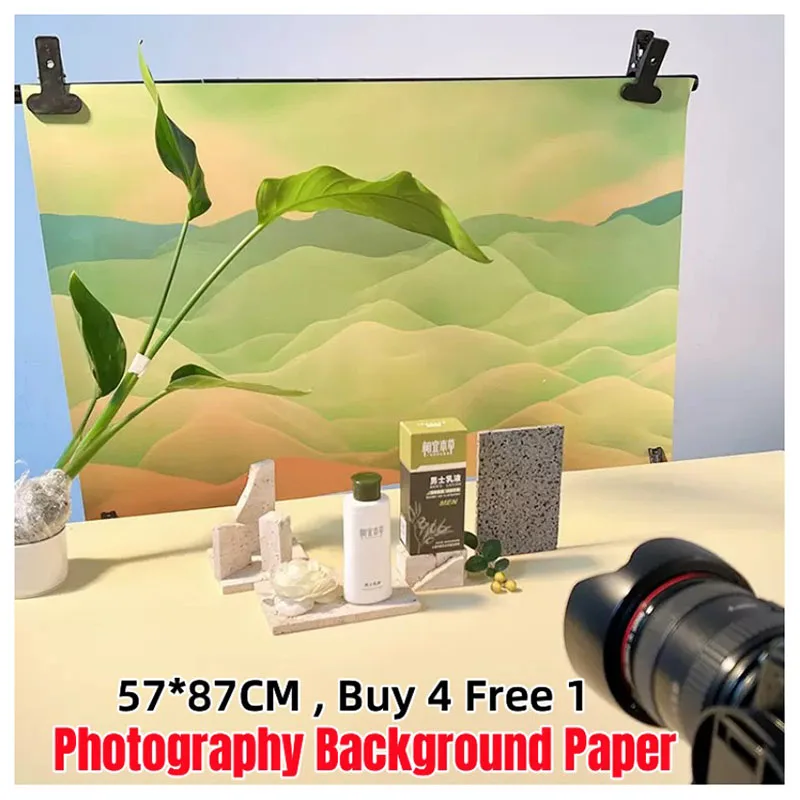 Photography Background Paper 57*87cm Double Sided Photo Backdrop Studio ...