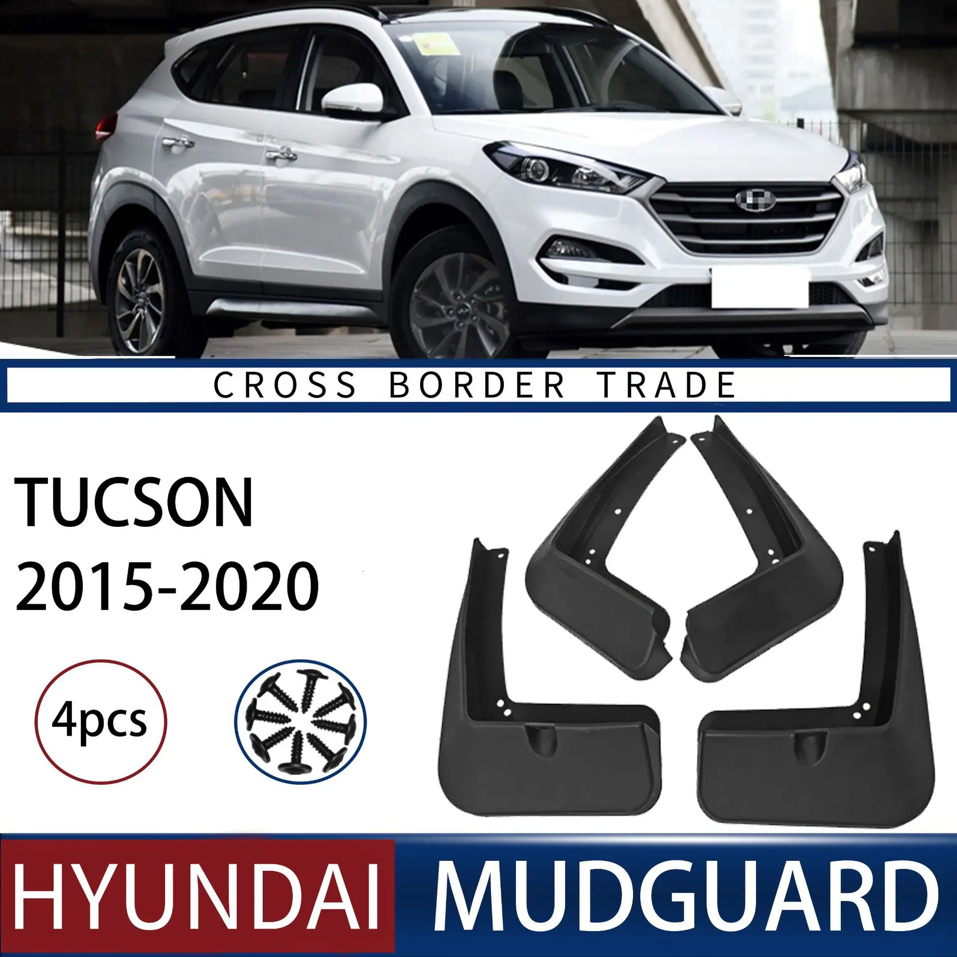 For Hyundai Tucson 2015-2020 Mudguards Fender Mudflaps Front Rear ...