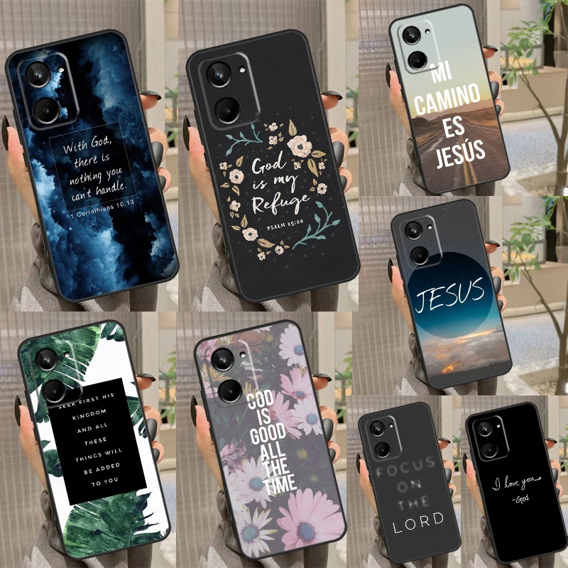 Bible Jesus Christ Christian Quotes Case For Realme 8 9 11 10 Pro Plus ...