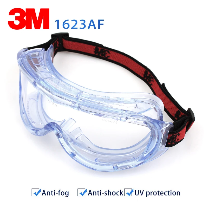 3m 1623af Big Vision Chemical Splash Goggles Transparent Goggles Anti ...