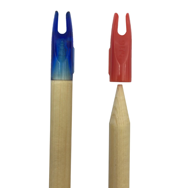 50Pcs-ID-Cone-5-16-Pin-Nock-OD-8mm-Archery-Hunting-Arrows-Nocks-Plastic ...