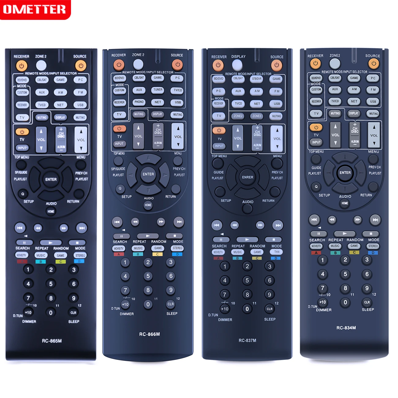 RC-837M RC-834M 836M RC-866M 884M RC-865M Remote Control for Onkyo AV Receiver TX-NR414 HT-S6500 ...