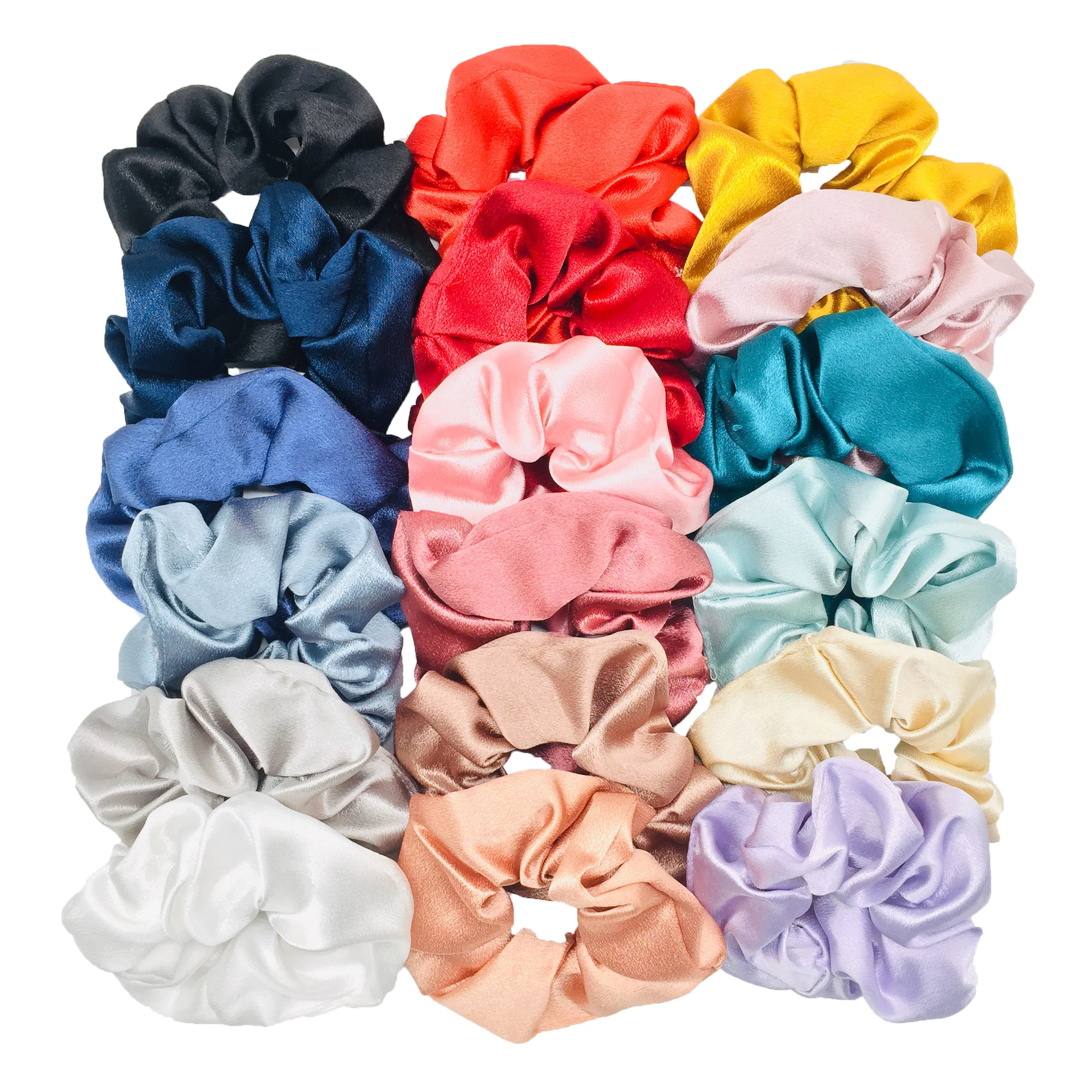 5-1pc-Accessoires-Women-Girls-Silky-Satin-Hair-Scrunchies-Solid-Stretch ...