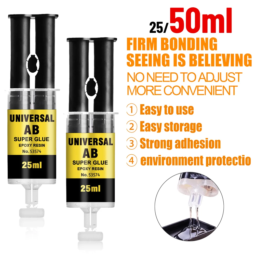 25-50ml-Metal-Repair-Glue-Casting-AB-Glue-Heat-Resistant-Waterproof ...