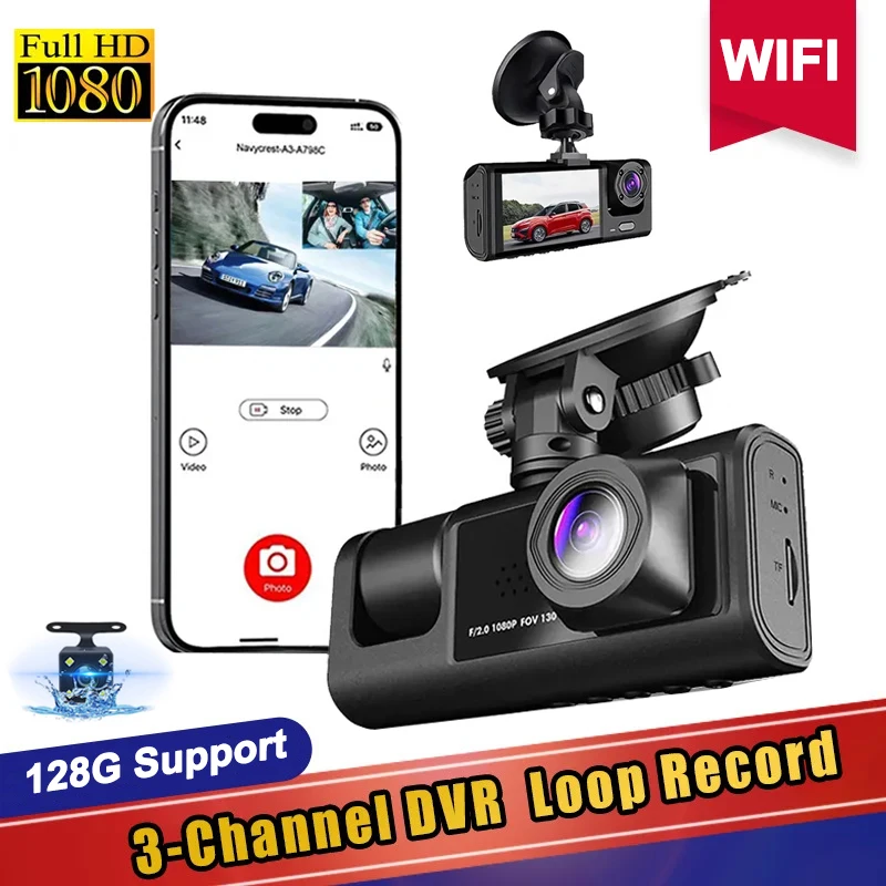Car-Dashcam-DVR-WIFI-FHD-1080P-3-Lens-Video-Recorder-Auto-Registrator-G ...
