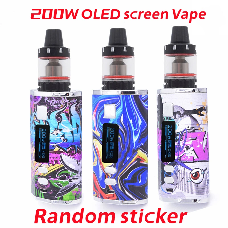 Huge Vaper 200w E-cigarette Vape Box Mod Kit Oled Screen Kit 4500mah ...
