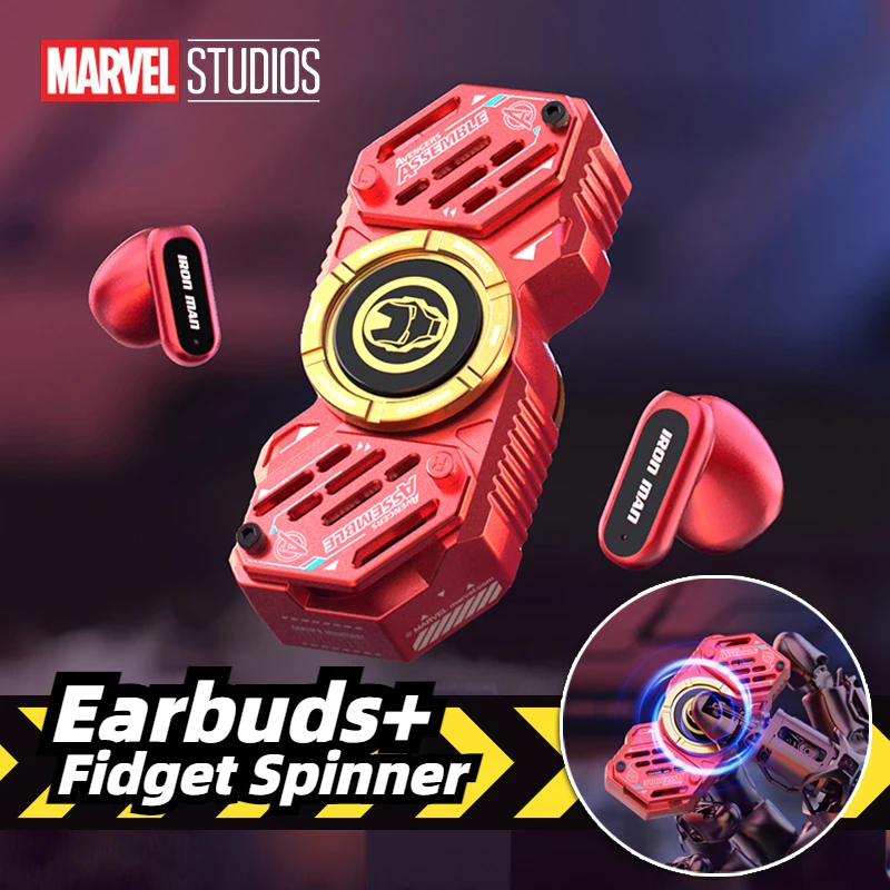 Disney-Marvel-Alloy-Fidget-Spinner-Earbuds-Wireless-Bluetooth-5-4 ...