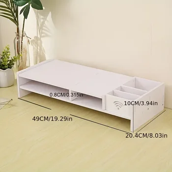 Office Multi-functional Drawer Storage Rack Desktop Computer Raise ...