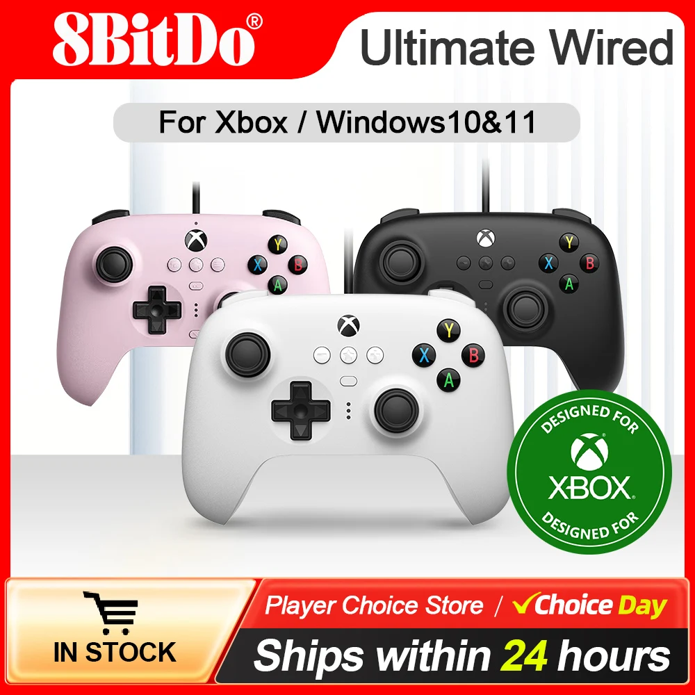 8BitDo-Ultimate-Wired-Xbox-Gamepad-Controller-Compat-vel-com-Xbox-One-X ...