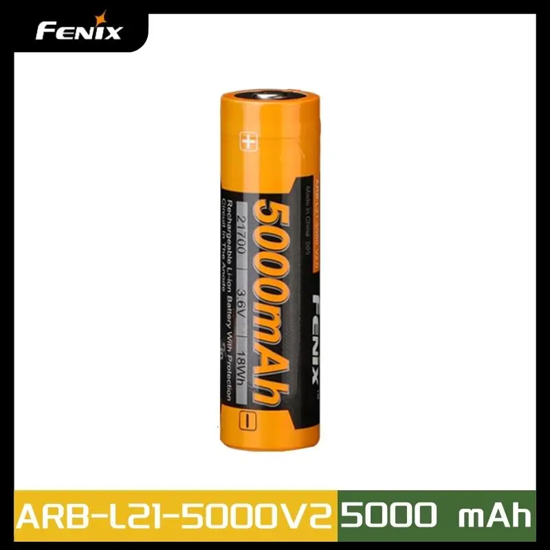 Original Fenix ARB-L21-5000 V2.0 5000mAh 21700 rechargeable Li-ion ...