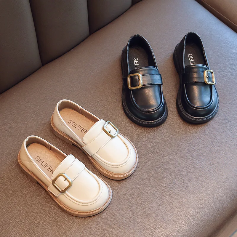 British Style Retro Girls Shoes Spring Autumn Princess Leather Shoes ...