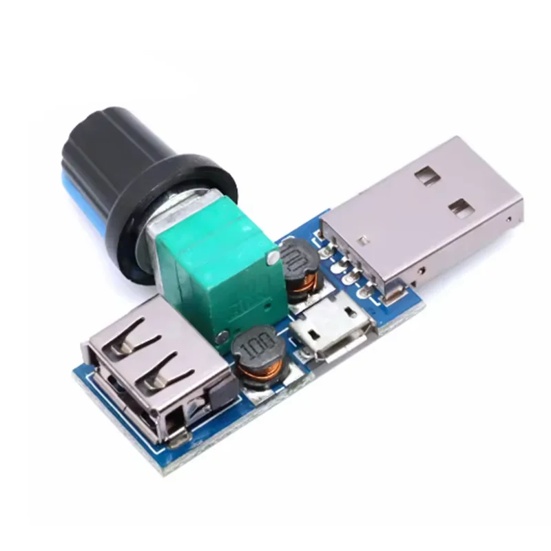 1-10pcs Mini USB Fan Governor Wind Speed Controller Air Volume ...