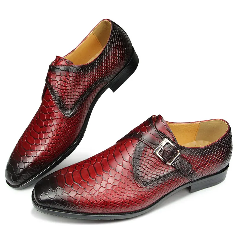 Exotic-Men-s-Crocodile-Lizard-Print-Oxford-Hand-Picked-Cow-Leather ...