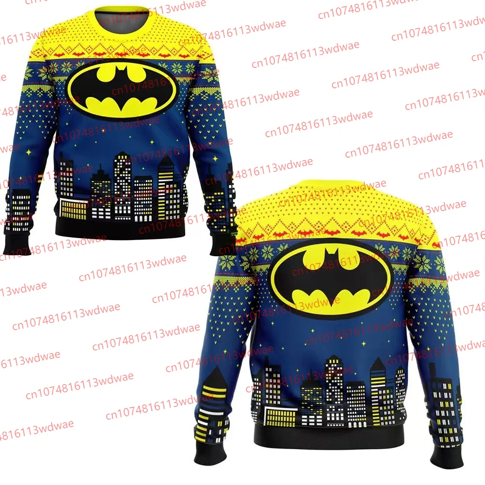 Batman Long Sleeve Sweater Classic Autumn Winter 3D Sweater Shirt ...