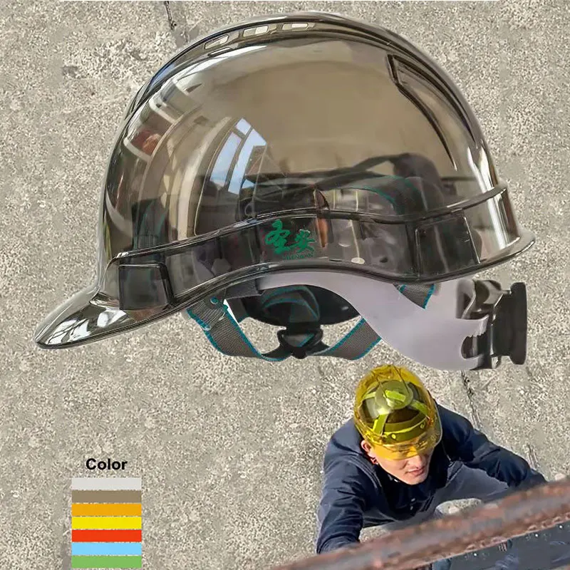 Transparent-Safety-Helmet-Construction-Peak-View-Protective-Safety-Hard ...