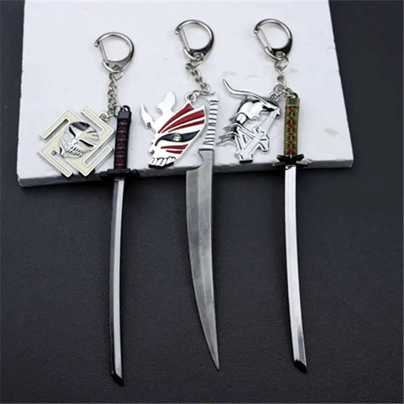 Anime-Bleach-Keychains-Swords-Kurosaki-Ichigo-Zangetsu-Katana-Key-Chain ...