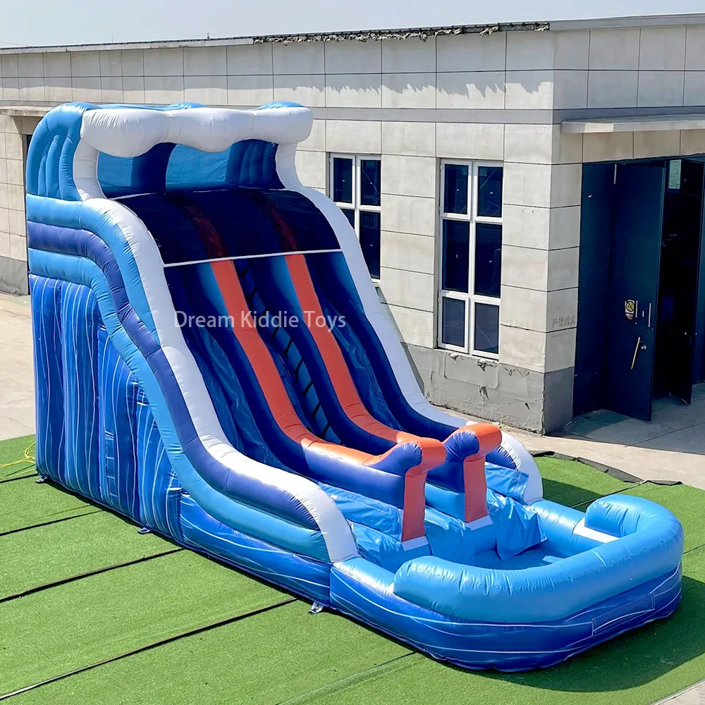 Blow up Silp and Slide Waterslide for Adults Garden Game Inflatable ...