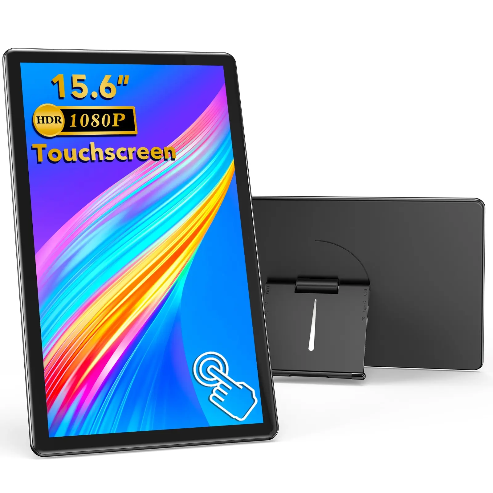 Uperfect Y 15.6" Portable Monitor With Fhd 1080p Touch Screen Second ...