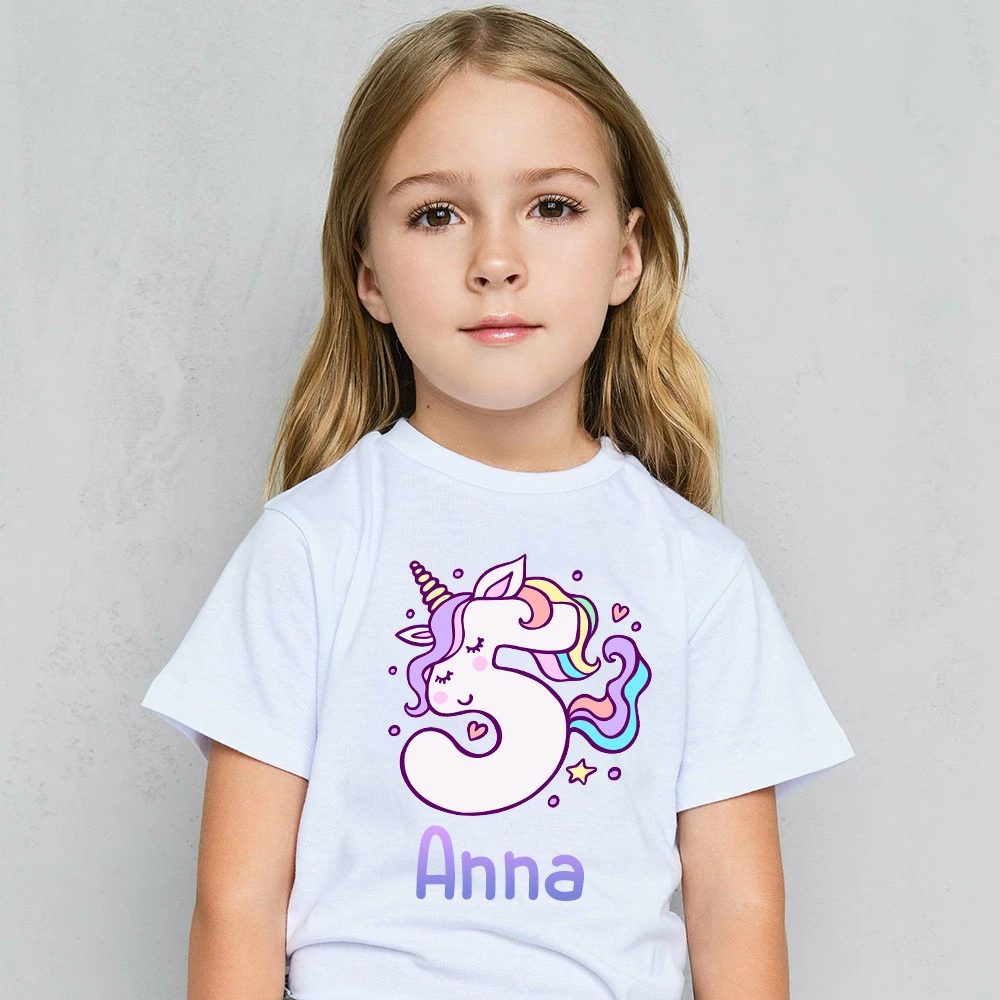 Personalized Birthday Shirts Girls | Birthday Party Tshirt Girls ...
