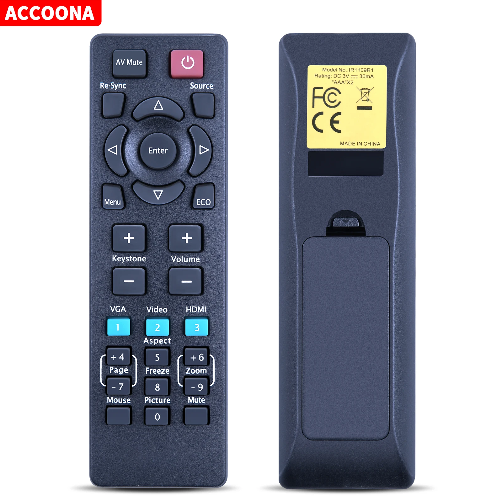 Remote-control-for-InFocus-IN119HDG-IN2128HDx-IR1109R1-IN1112a ...